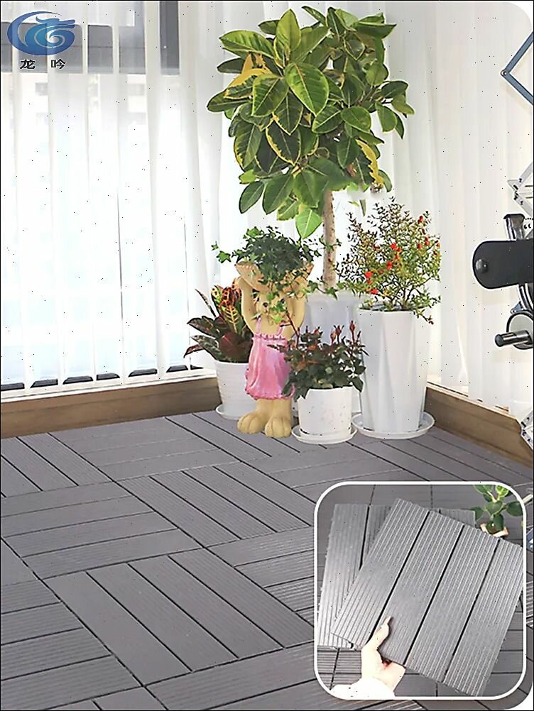 Палубная доска, модульная, для пола, дорожек, балконов, 300x300x20 мм, 11 шт