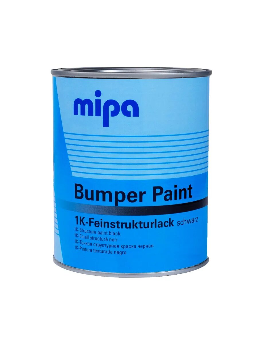 Структурная краска для пластика черная 1л