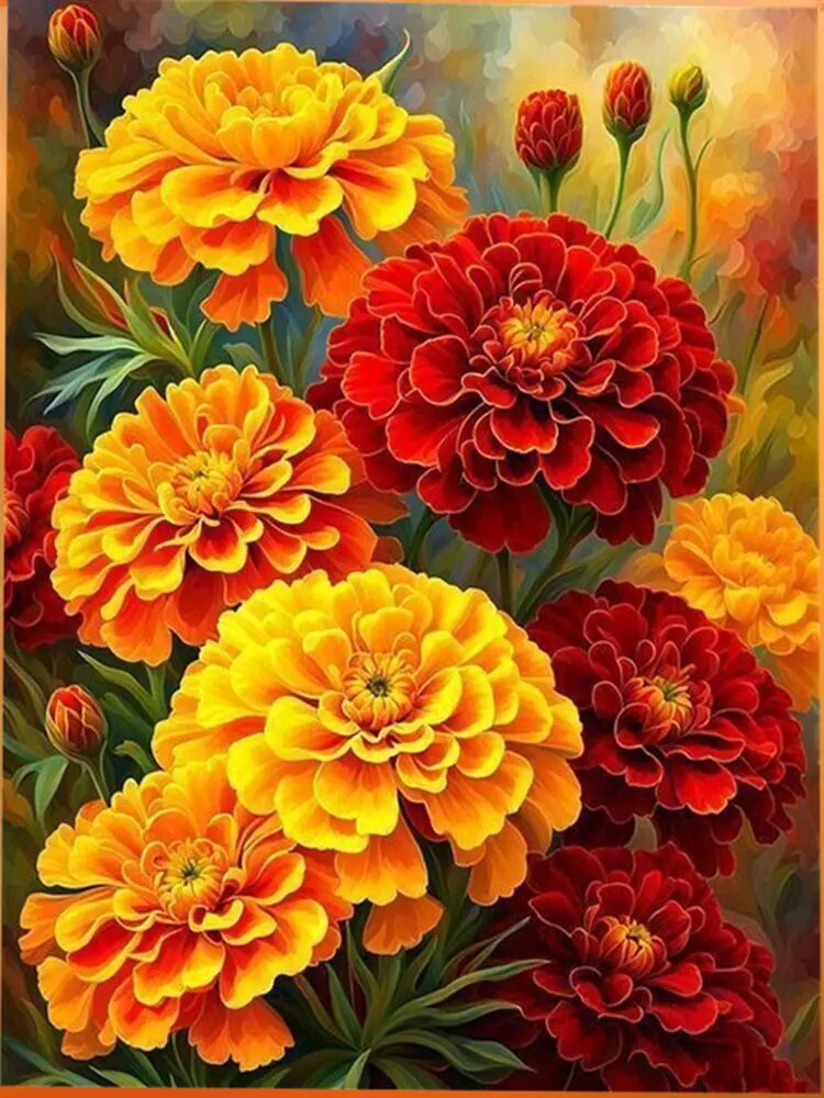 Алмазная вышивка "Цветы мараба" KAYOU