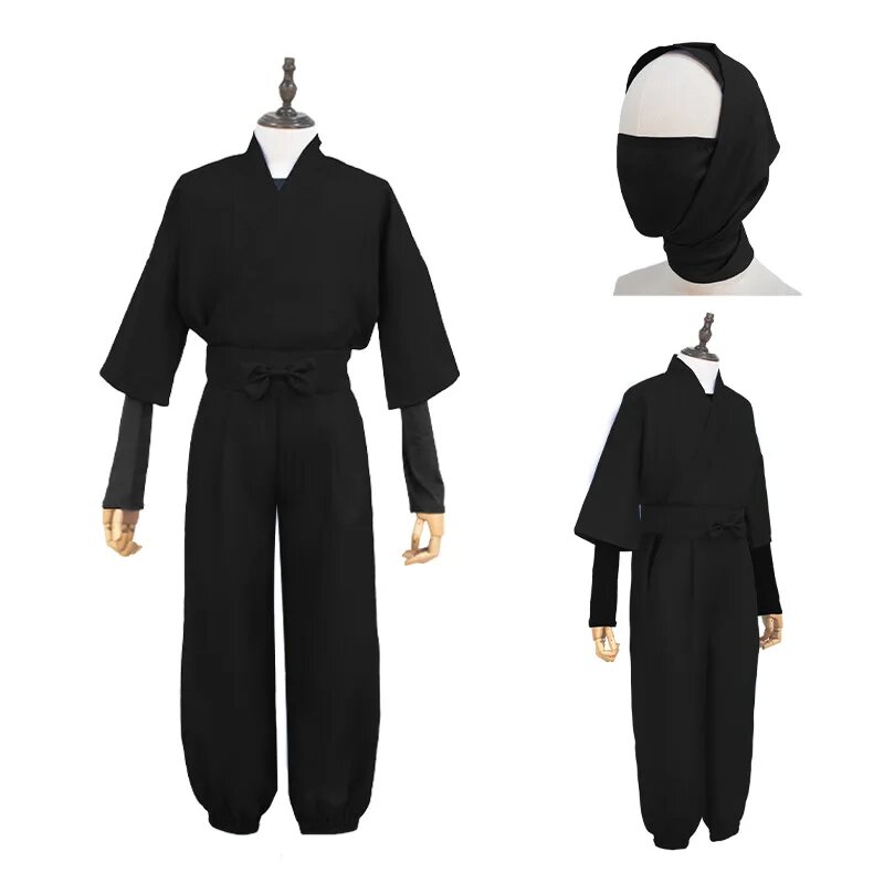 Классический черный кимоно Cos Convention Черный, XXL, Black suit