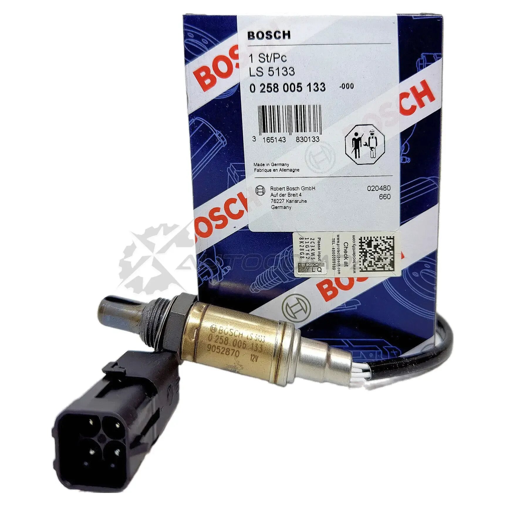 Лямбда зонд, кислородный датчик Lada 2105 2107 21099 Niva BOSCH LS 5133 0258005133 0 258 986 505 311896