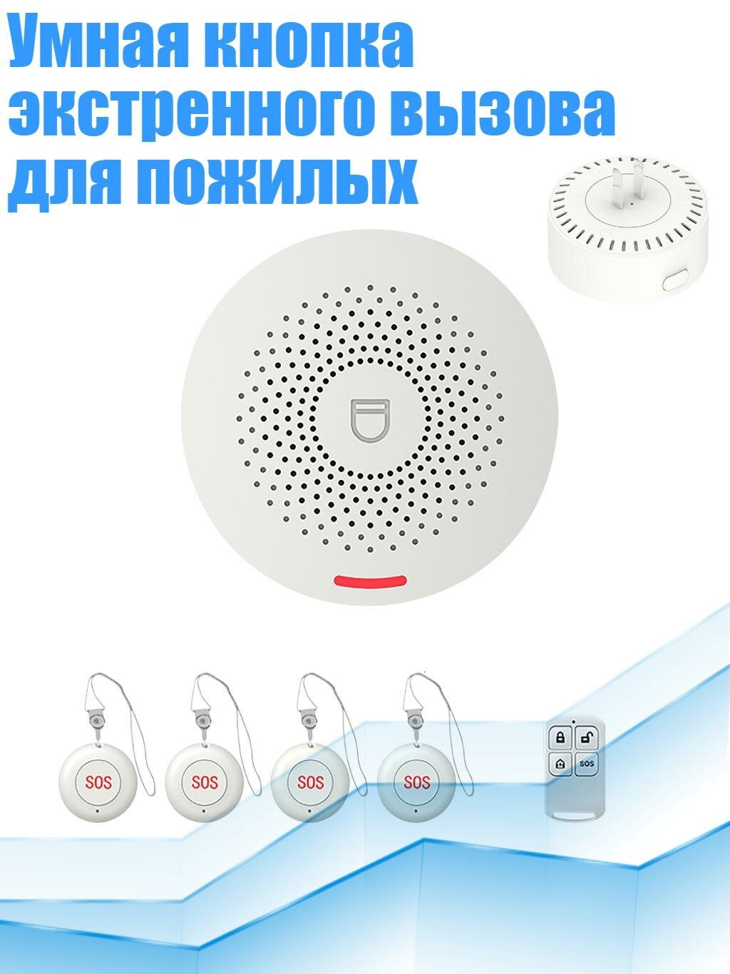 Умная кнопка экстренного вызова для пожилых