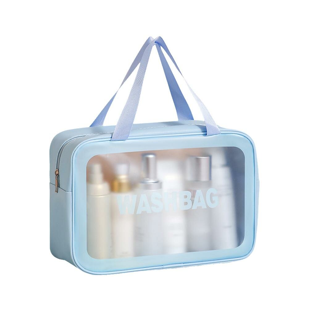 Косметичка женская дорожная непромокаемая, сумка для душа и для бассейна прозрачная, органайзер для хранения косметики
