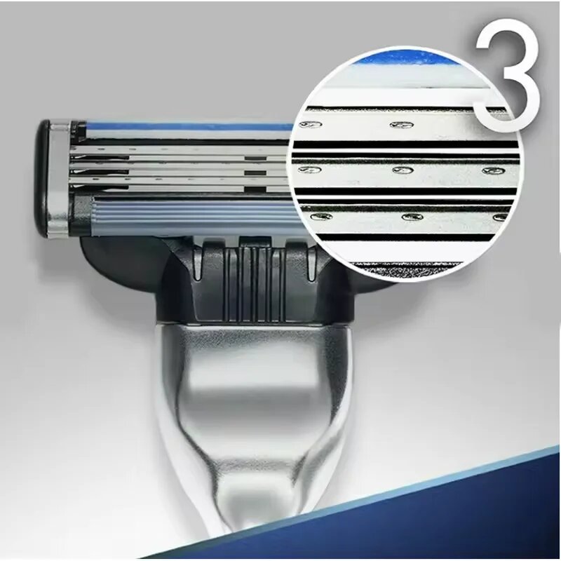 Gillette MACH3 Fresh Clean: 1 ручка, 9 сменных лезвий — фото 1