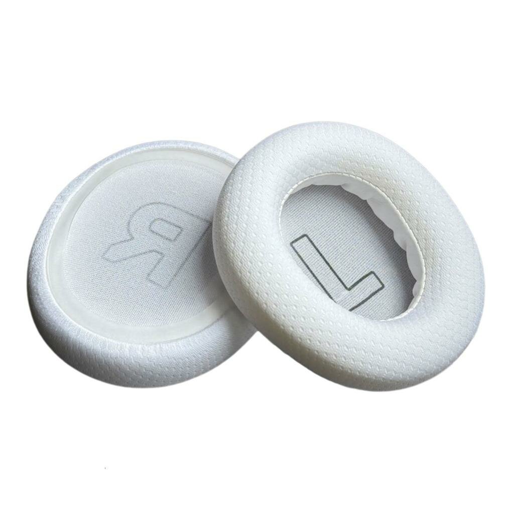 Экологичные амбушюры для наушников, Белая сетчатая ткань