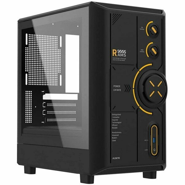 Корпус Alseye RAMS 2.0 240-B Черный, mATX, USB 3.0
