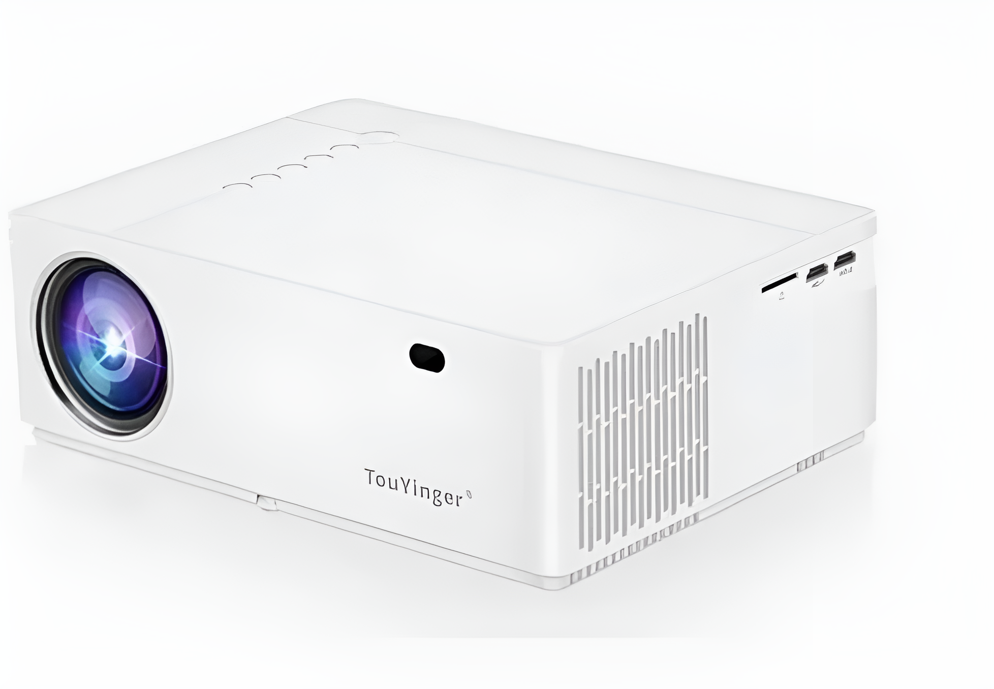 Проектор Touyinger T27K, Full HD, LED, HDMI, USB, домашний кинотеатр, белый