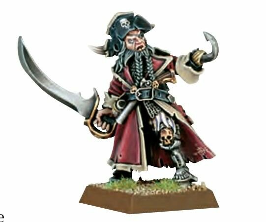 Миниатюра Warhammer Sartosa Captain с подставкой