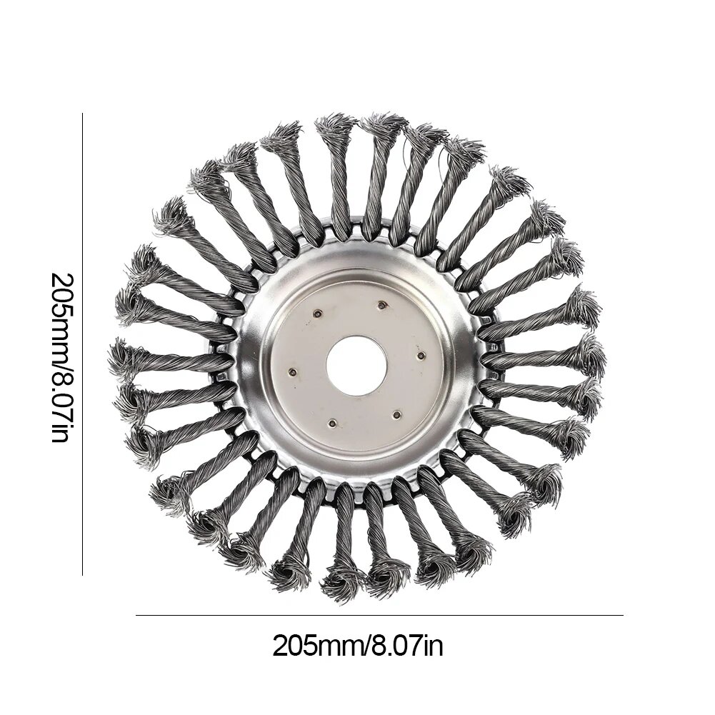 Стальная проволочная щетка для газонокосилки Steel Wire Wheel Brush Disc 10inch B