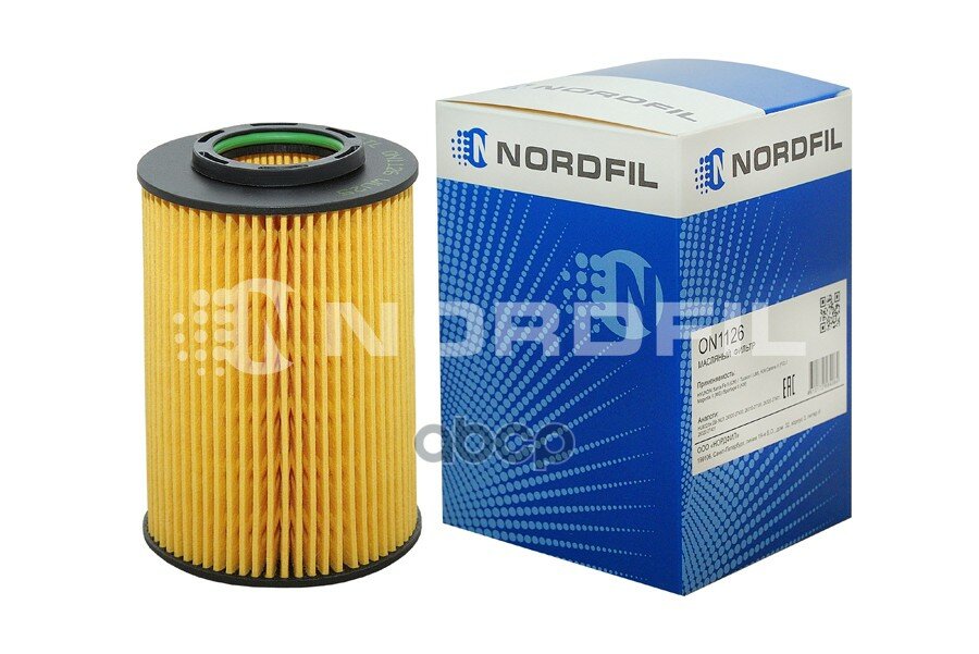 Фильтр масляный HYUNDAI Grandeur / Azera i30 Santa Fe II Sonata V (NF) Tucson KIA Carens III ( NORDFIL арт. on1126