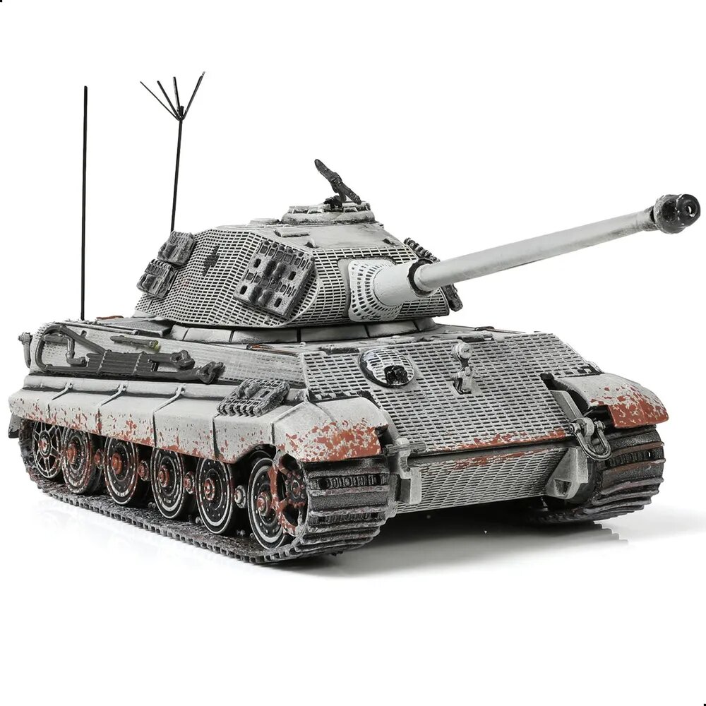 Готовая модель танка Тигр (Берлин, 1945) 1:72 из металлического диэкаста с пластиковыми деталями. Коллекционная модель Второй мировой войны. Идеальный подарок для мужчин.