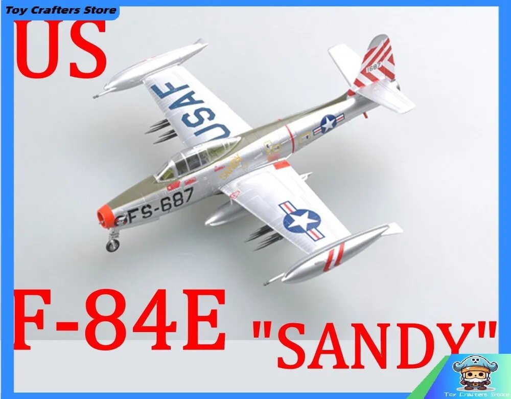 Эксклюзивная модель F84E Thunderjet от Easy Model 37108 в масштабе 1/72, ВВС США, Таегу 1951