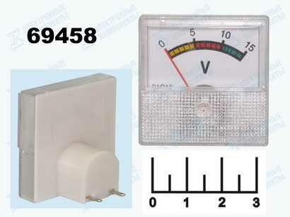 Измерительная головка вольтметр 15V 40*40мм DC