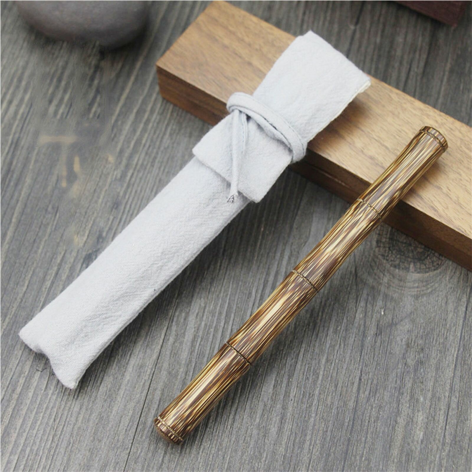 Бамбуковая перьевая ручка 05 мм для детей и взрослых