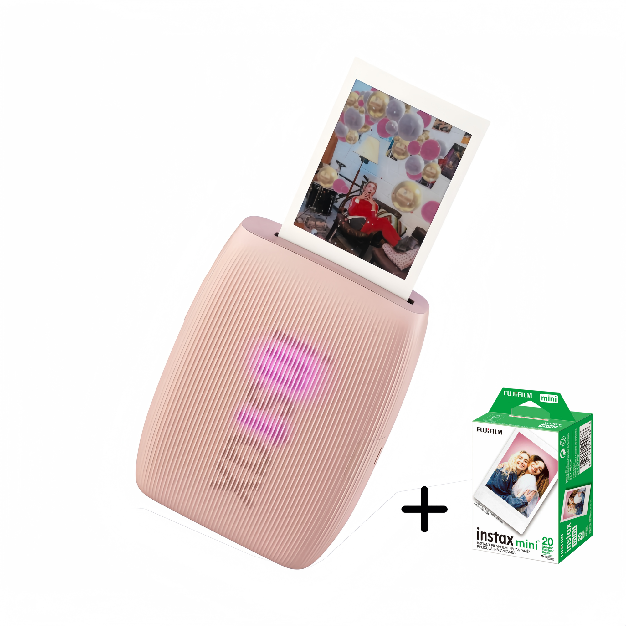 Принтер Моментальной печати Fujifilm Instax Mini Link 3 （В комплекте 20 листов фотобумаги）Pink Розовый