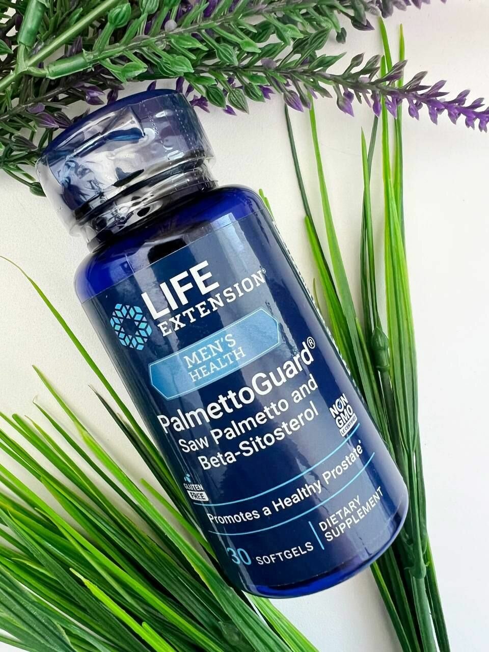 Сереноя с Бета-Ситостеролом, Life Extension, Palmetto Guard, 30 капсул