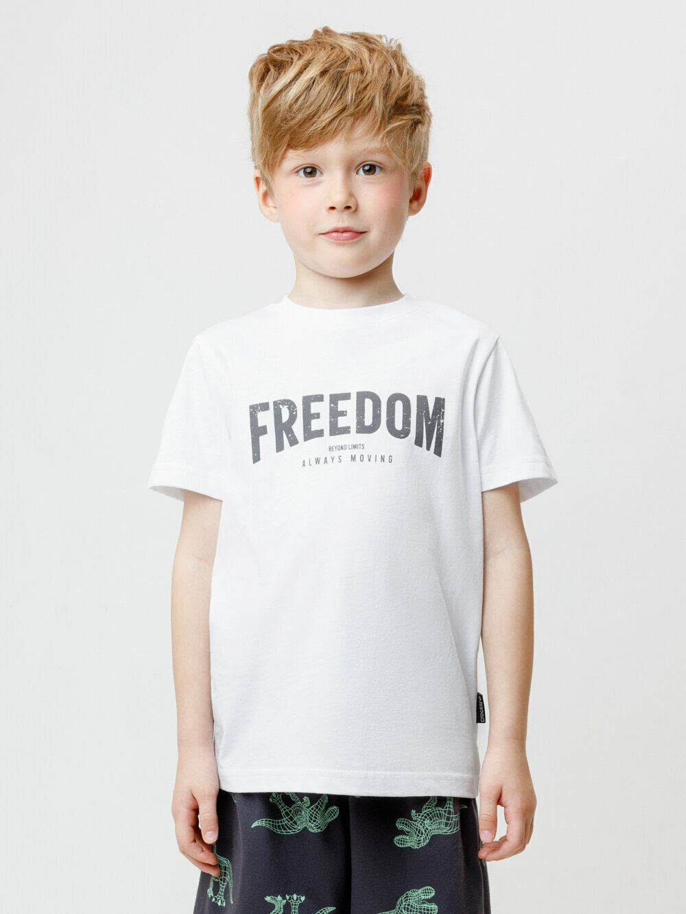 Футболка хлопковая с принтом для мальчика