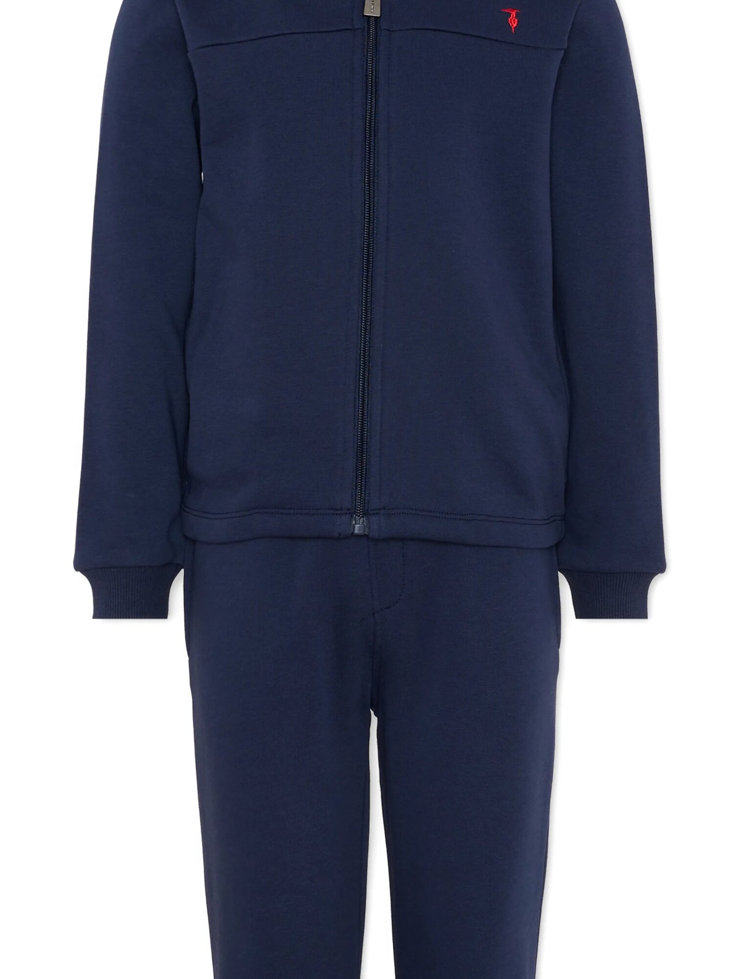 Комбинезон TRUSSARDI Junior Hooded zip tracksuit, размер 4 года, Синий принт — фото 1