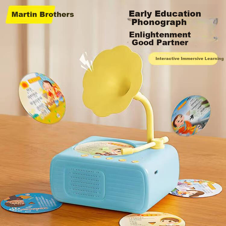Умный фонограф-игрушка Martin Brother для раннего обучения - детские песенки, поговорки, сказки и древние стихи,