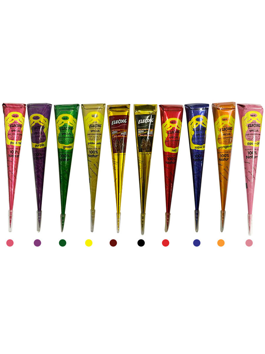 Хна для михенди/временных тату Golecha. розовый