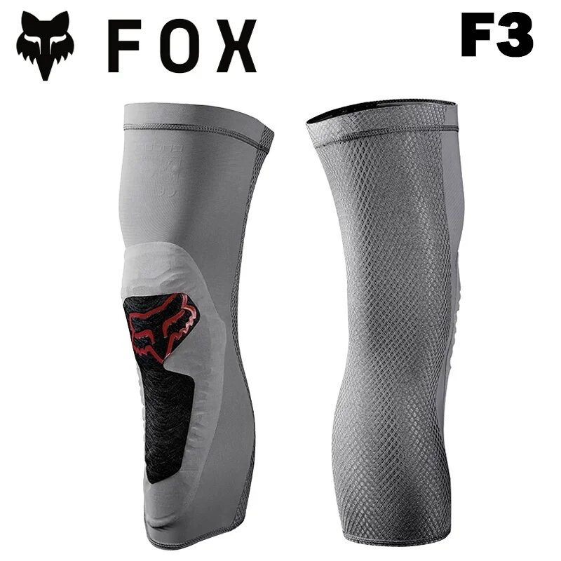 Вентилируемые наколенники и налокотники FOX Enduro D3O — сверхлегкая летняя Серый, L, Knee Guards 4