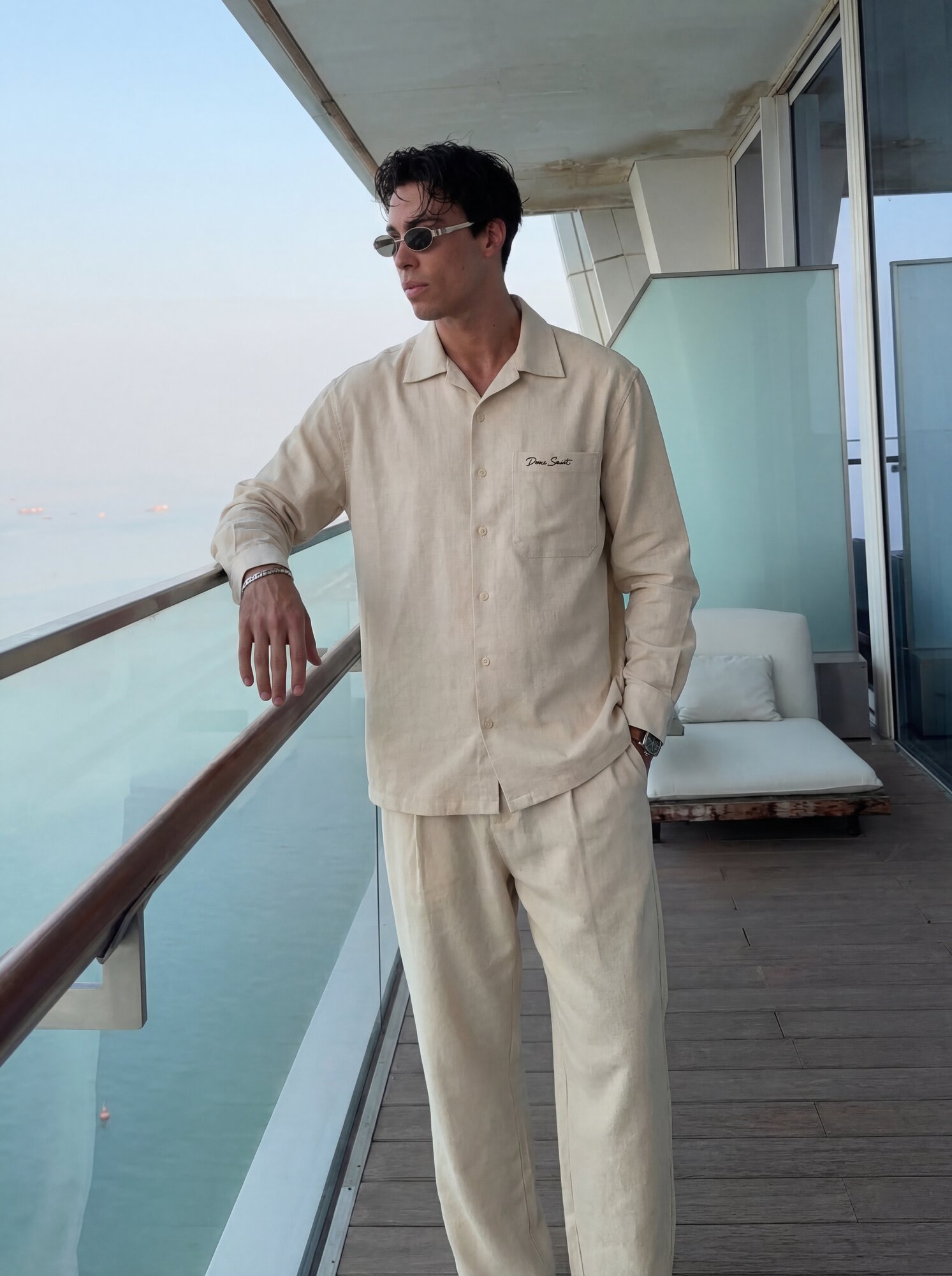 Комплект одежды летний льняной