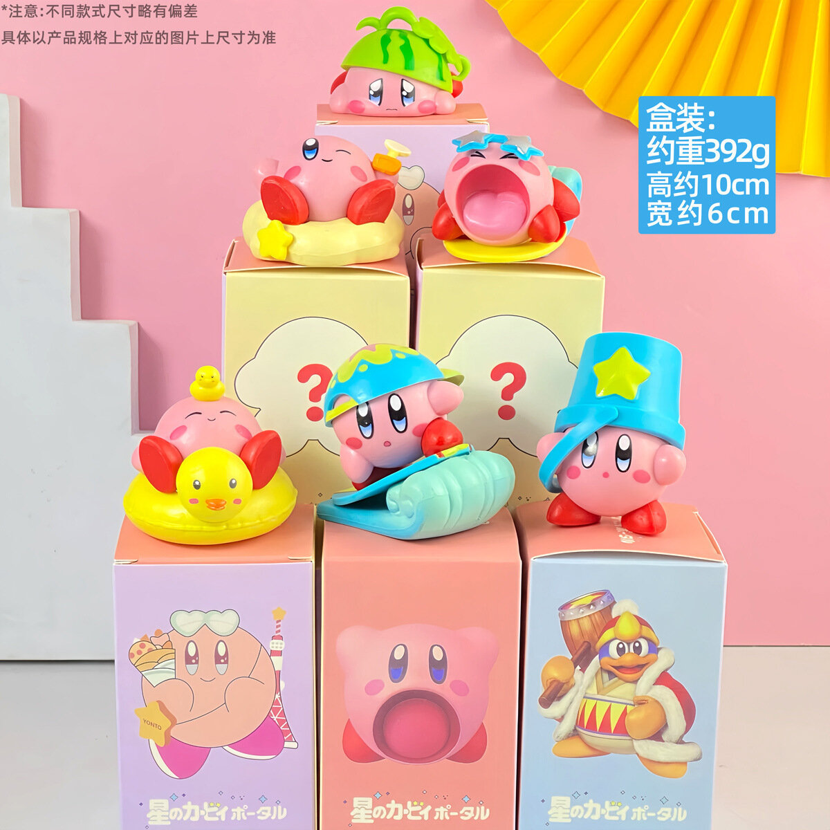 Фигурок Кирби и Покемонов в закрытых коробках, милые игрушки, куклы, гача-автомат с клешней, украшения для торта в виде машинки.