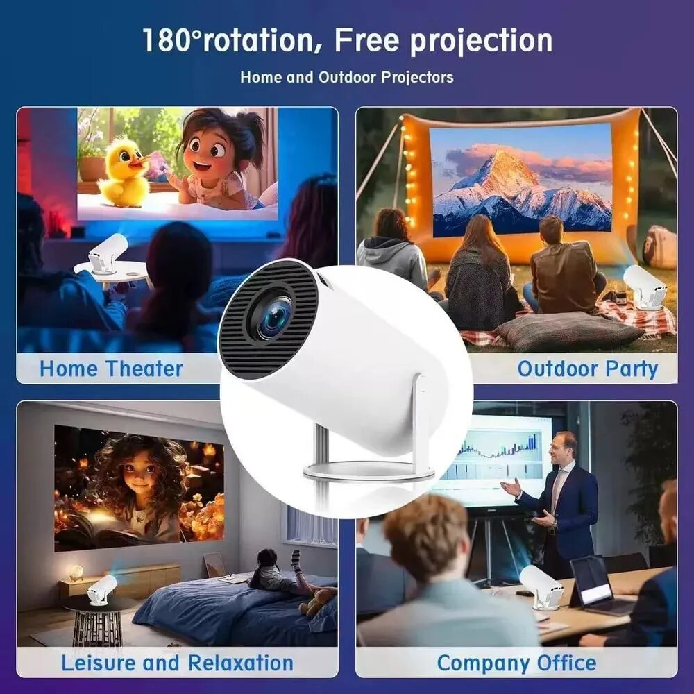 Гобо-проектор xiaoxie1 белый C Wi-Fi и C YouTube для домашнего кинотеатра — фото 1