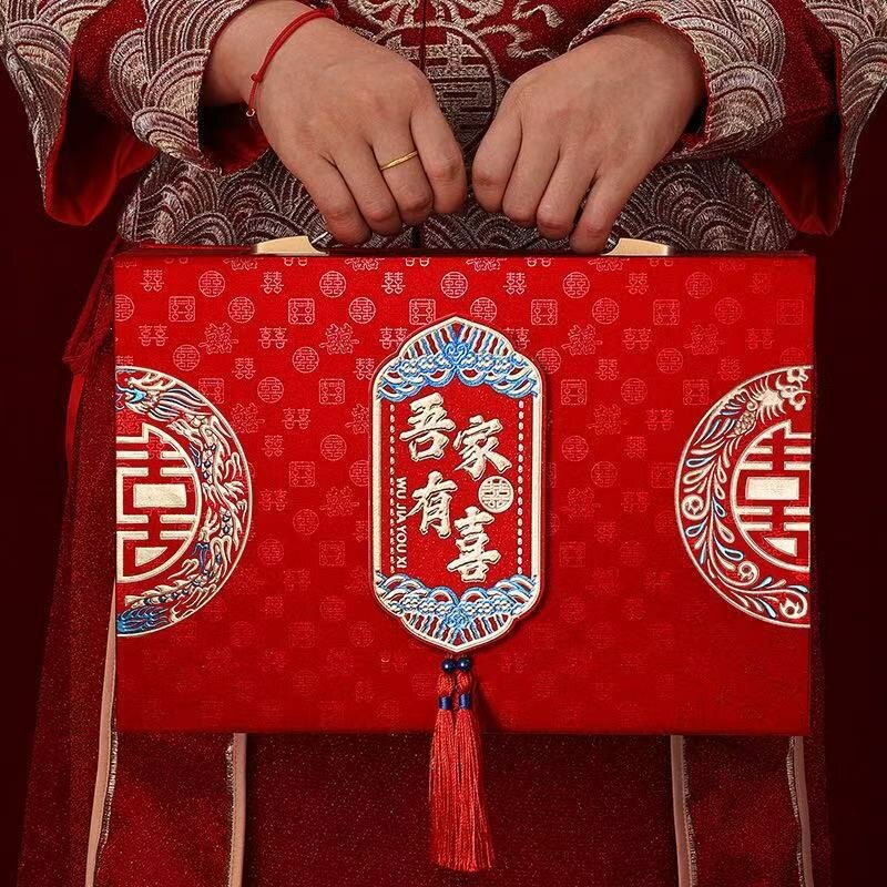Подарочная коробка для свадебных помолвок, коробка для приданого, денежная подарочная коробка для предложения руки и сердца, коробка для инструментов, подарочная коробка для приданого.