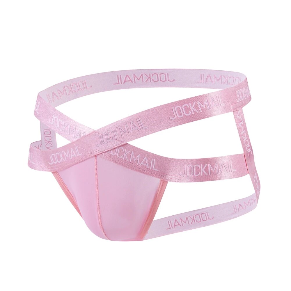 Мужские стринги JOCKMAIL розовые JM267pink