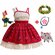 Платье Моаны для девочки, красный, Size 100(2T), Style E