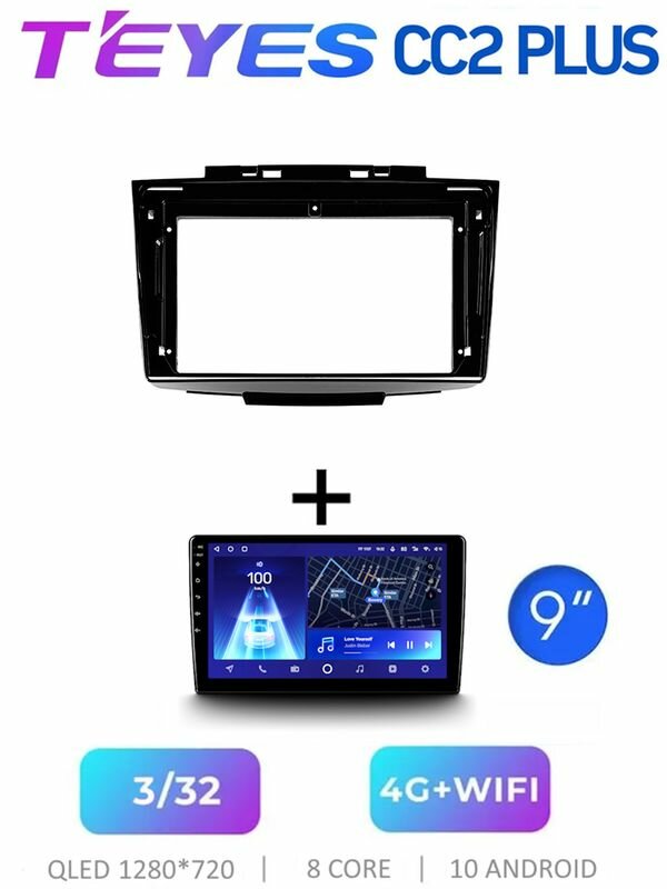 Магнитола 9" Teyes CC2 Plus 3/32 Gb для Great Wall Hover Haval H5 1 2010-2017