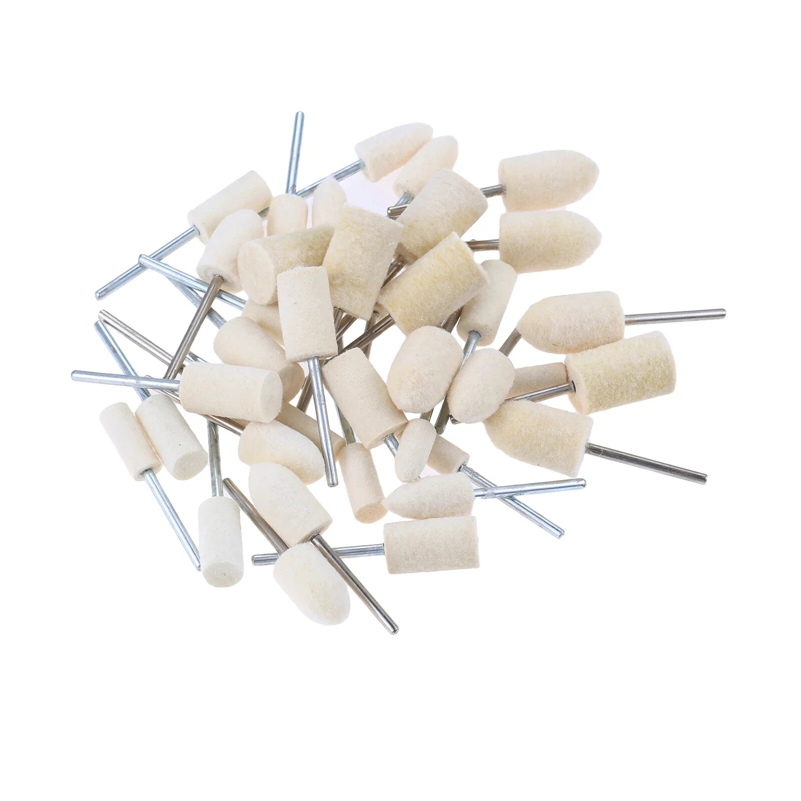 Фетровые полировальные насадки 40 шт.