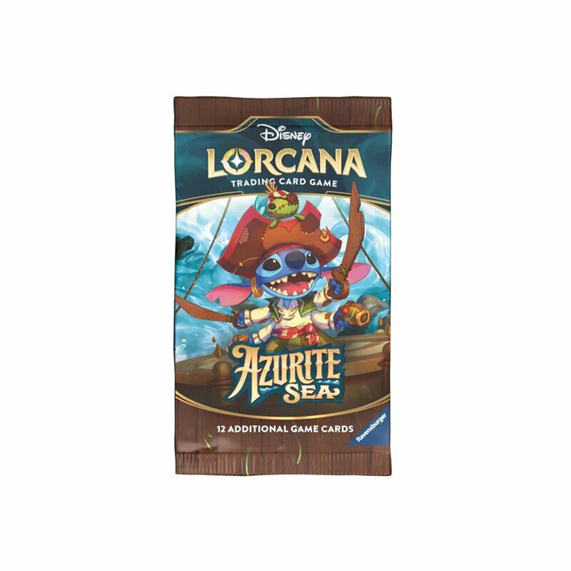 Игровой бустер Disney Lorcana TCG - Azurite Sea Booster на английском языке
