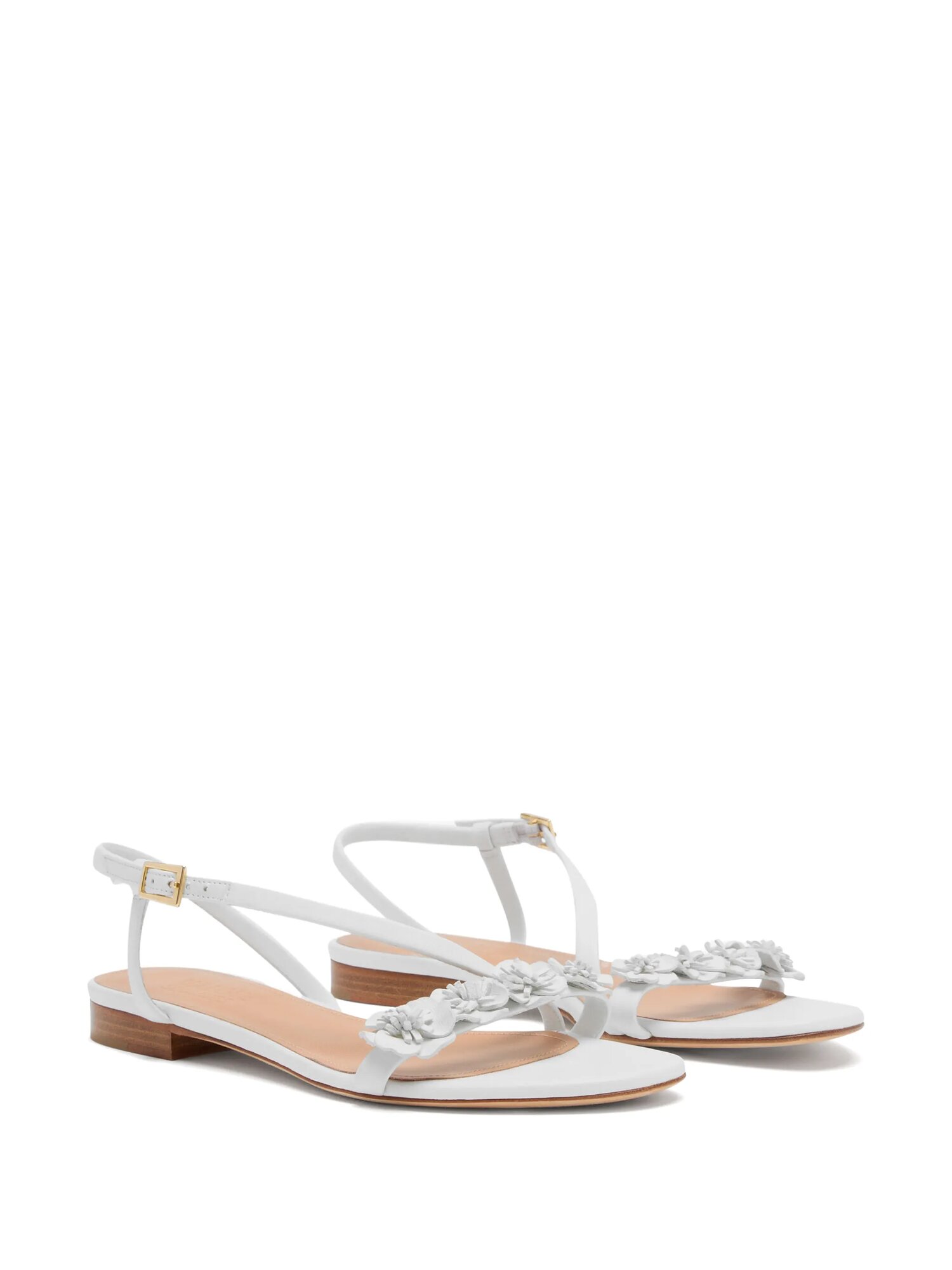 Босоножки Malone Souliers Serra, размер 38, бежевый/белый — фото 1