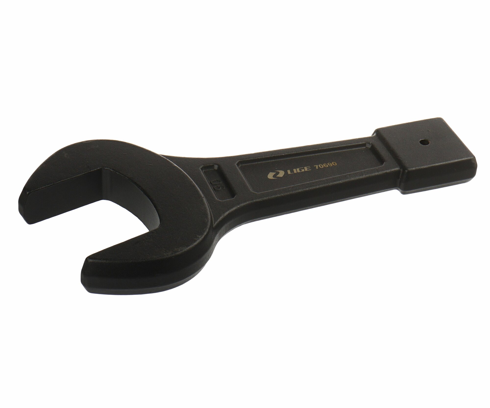 Ключ рожковый 90мм ударный односторонний (L-395мм) LG-70690 LIGE