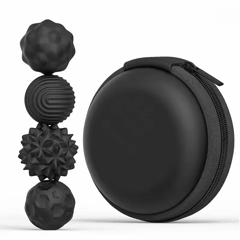Магнитные силиконовые шарики Черный, 4pcs black