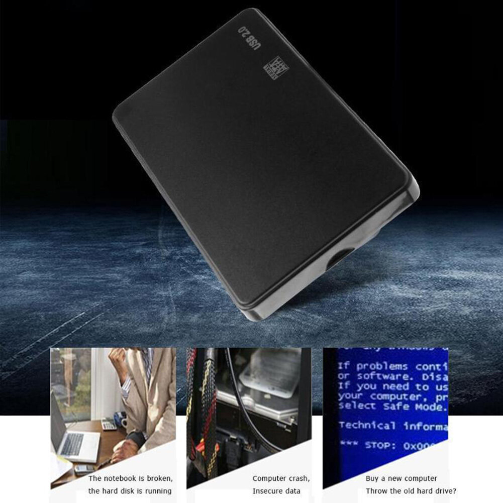 Внешний корпус для 2,5-дюймового SATA-накопителя USB 2.0/3.0, черный, ABS внешний бокс для HDD корпус для 2.5 дюйма USB 3.0 кейс