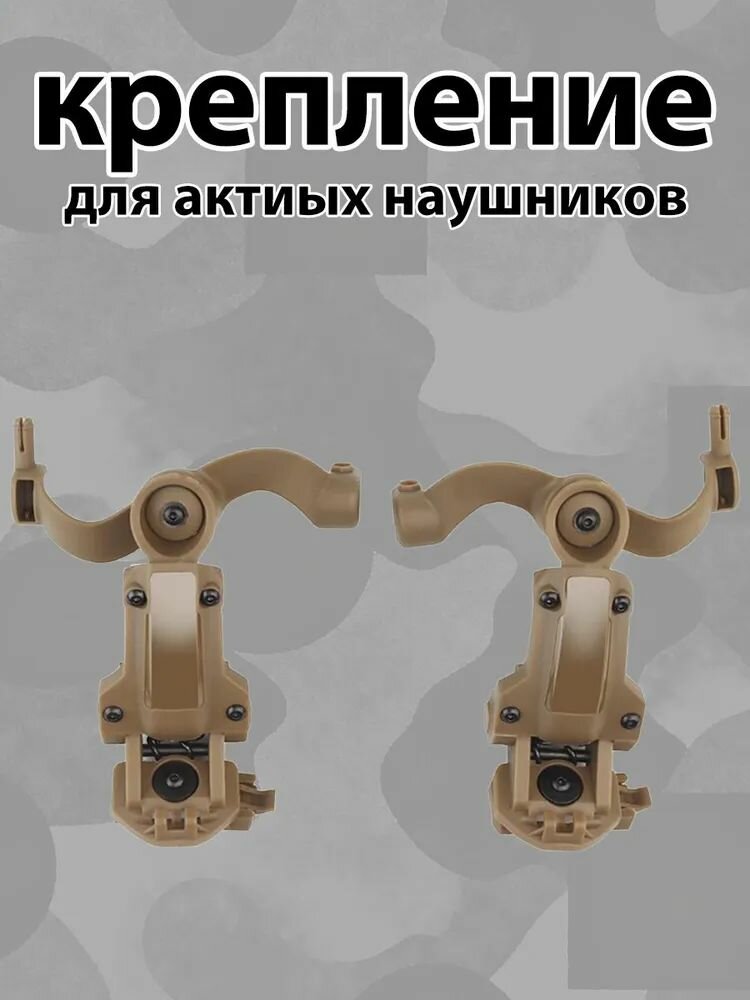 Комплект креплений активных наушников Earmor на тактический шлем