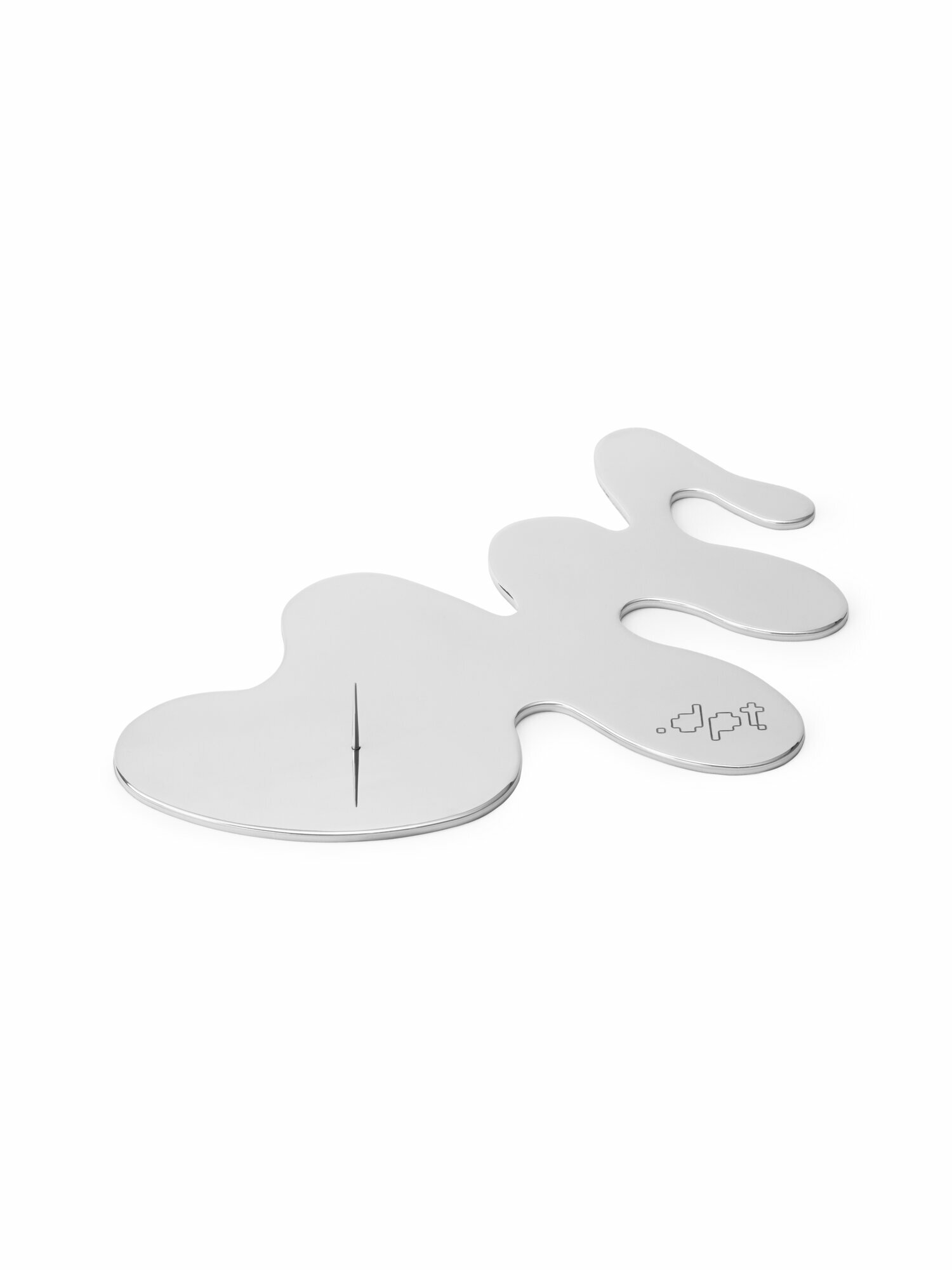 Зеркальный подсвечник из нержавеющей стали Puddle Candle Holder L by . dpt