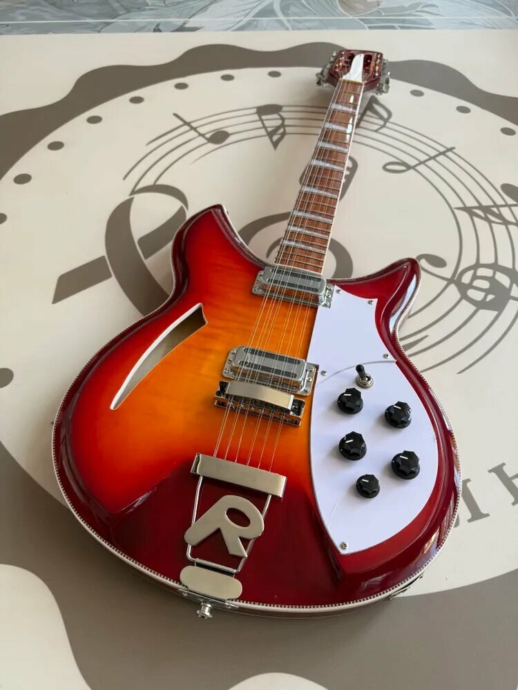 ADAM Электрогитара Rickenbacker 6-струнная/12-струнная 12-струнная, корпус Махагони 39"