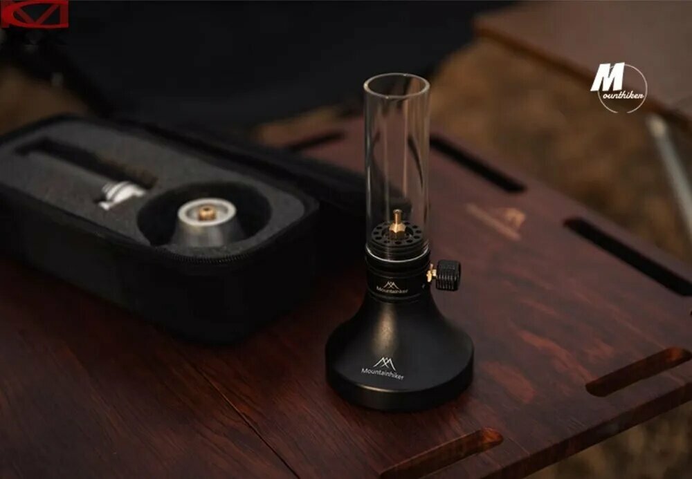 Лампа газовая Туристическая, для Кемпинга (Лампа Аладдин) черный