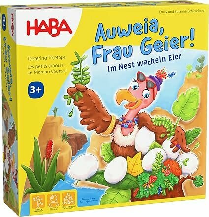 Детская настольная игра Haba - Auweia, Frau Geier!/ Ой-ой-ой, фрау Гайер, на ловкость, от 3 лет - 2011720001