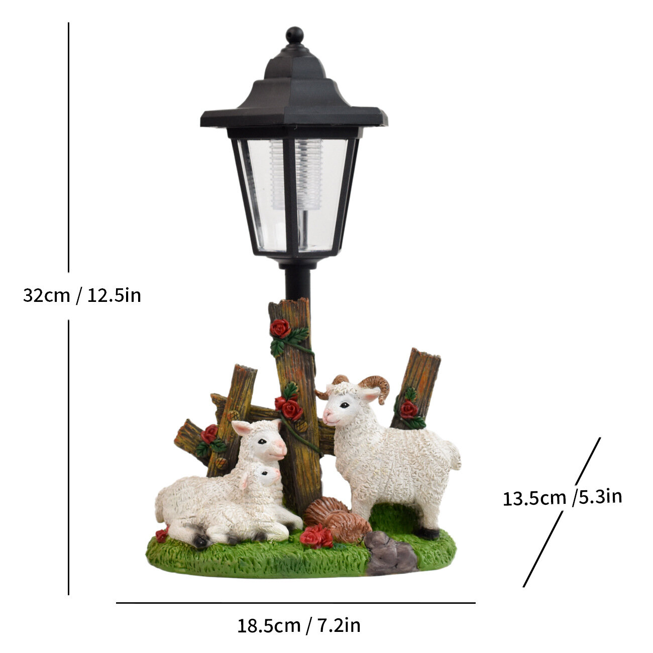 Солнечные фигурки-светильники из смолы (животные) для сада и дачи, декор. Мояэкономка