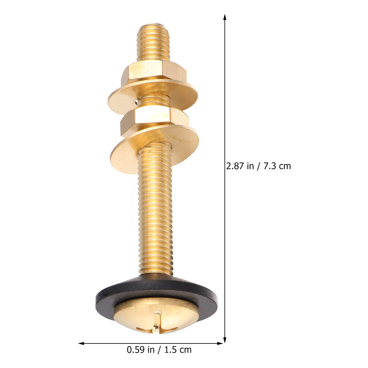 2 Штуки Набор Bolts Из Латуни Для Two Piece Унитаза С Гайками И Прокладками 7 3X1 5Cm
