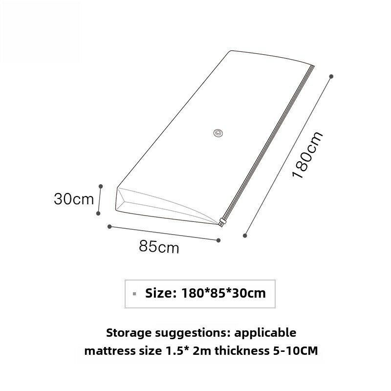 Пакет Вакуумный: 180x85x30 Cm Компрессия Воздуха Для Экономии Места Материал Прочный - Универсальный Для Переезда И Хранения Упаковка Переносная For Хранение Вещей И Матрасов