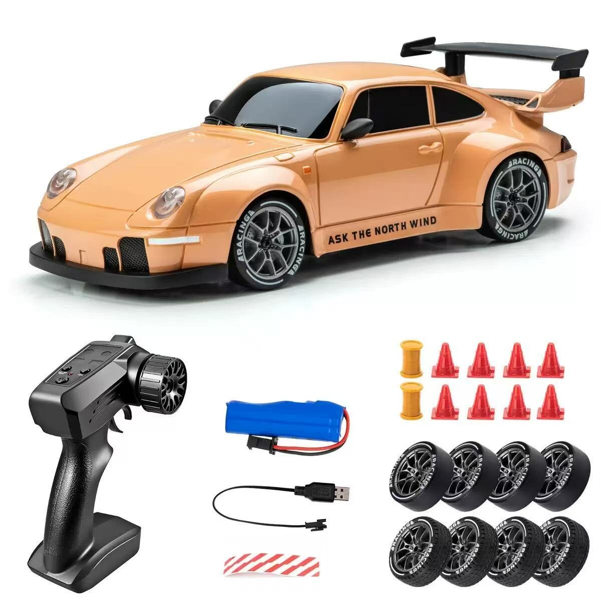 Радиоуправляемый металлический дрифт-автомобиль Orange Orange