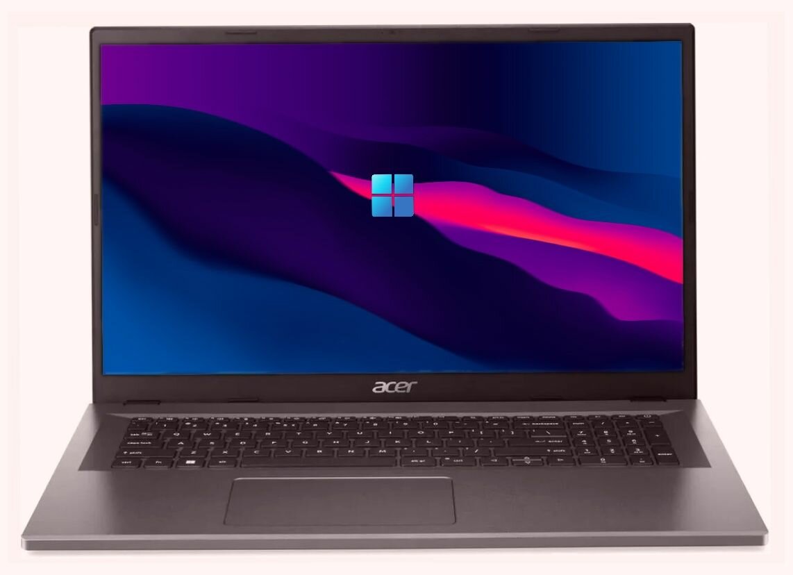 Ноутбук Acer Intel N-Series 2,8ГГц 4 ядер. 17' 1920x1080 Intel UHD Graphics Xe 24EUs Windows 11 Pro Русская раскладка