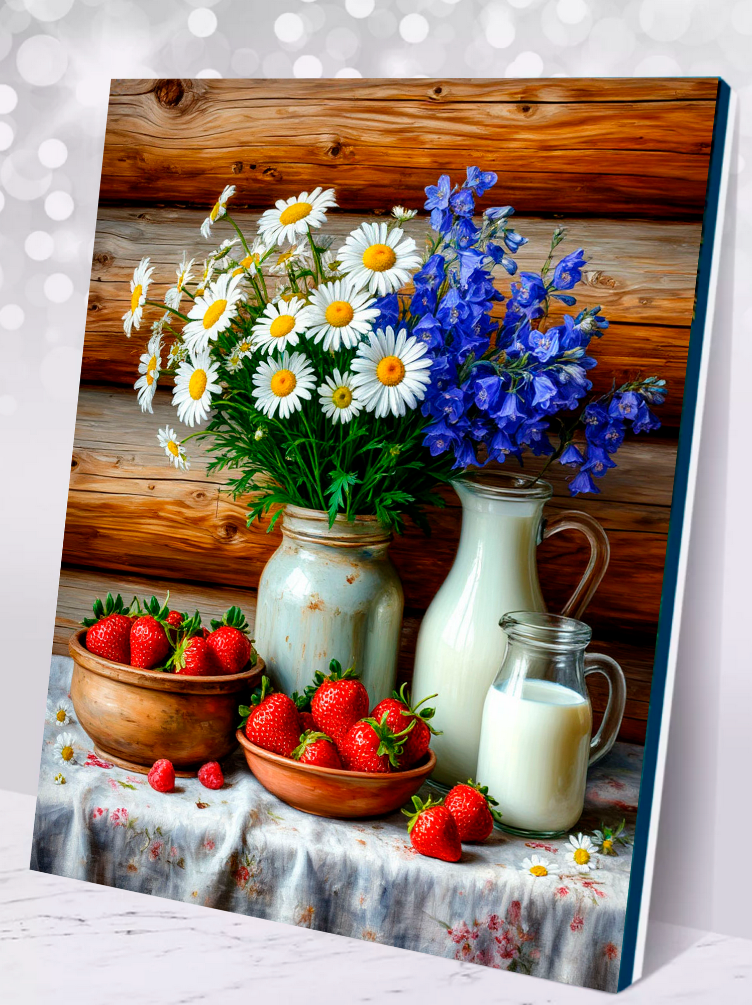 Картина по номерам Летний натюрморт 40х50 см, хлопковый холст на подрамнике, акрил, Art Hobby Home