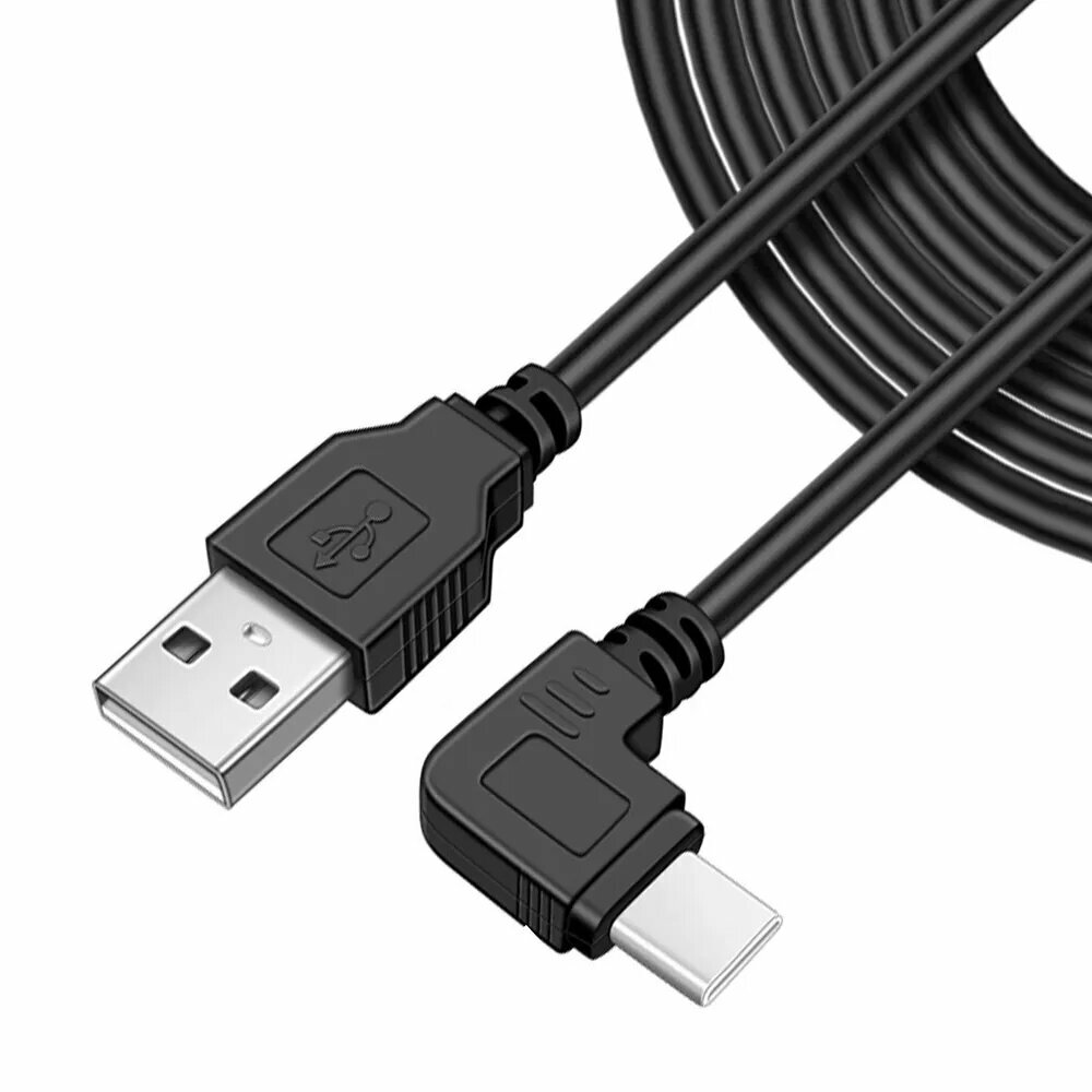 Дополнительный USB-кабель Type-C 35 М c прямым/угловым подключением для видеорегистраторов